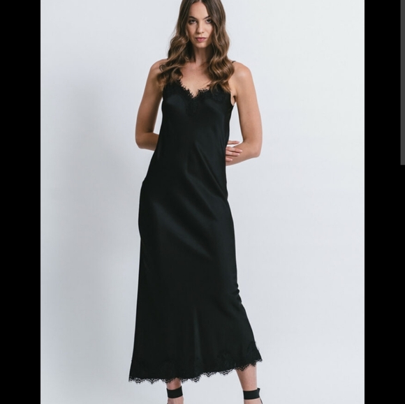 Roly Poly | Dresses | New Roly Poly Lace Trim Spaghetti Strap Black ...
